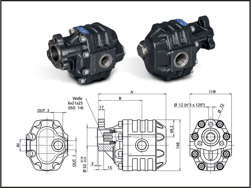 Gear Pumps, Gear Motors, Hydraulic Gear Pumps, Hydraulic Gear Motors ...